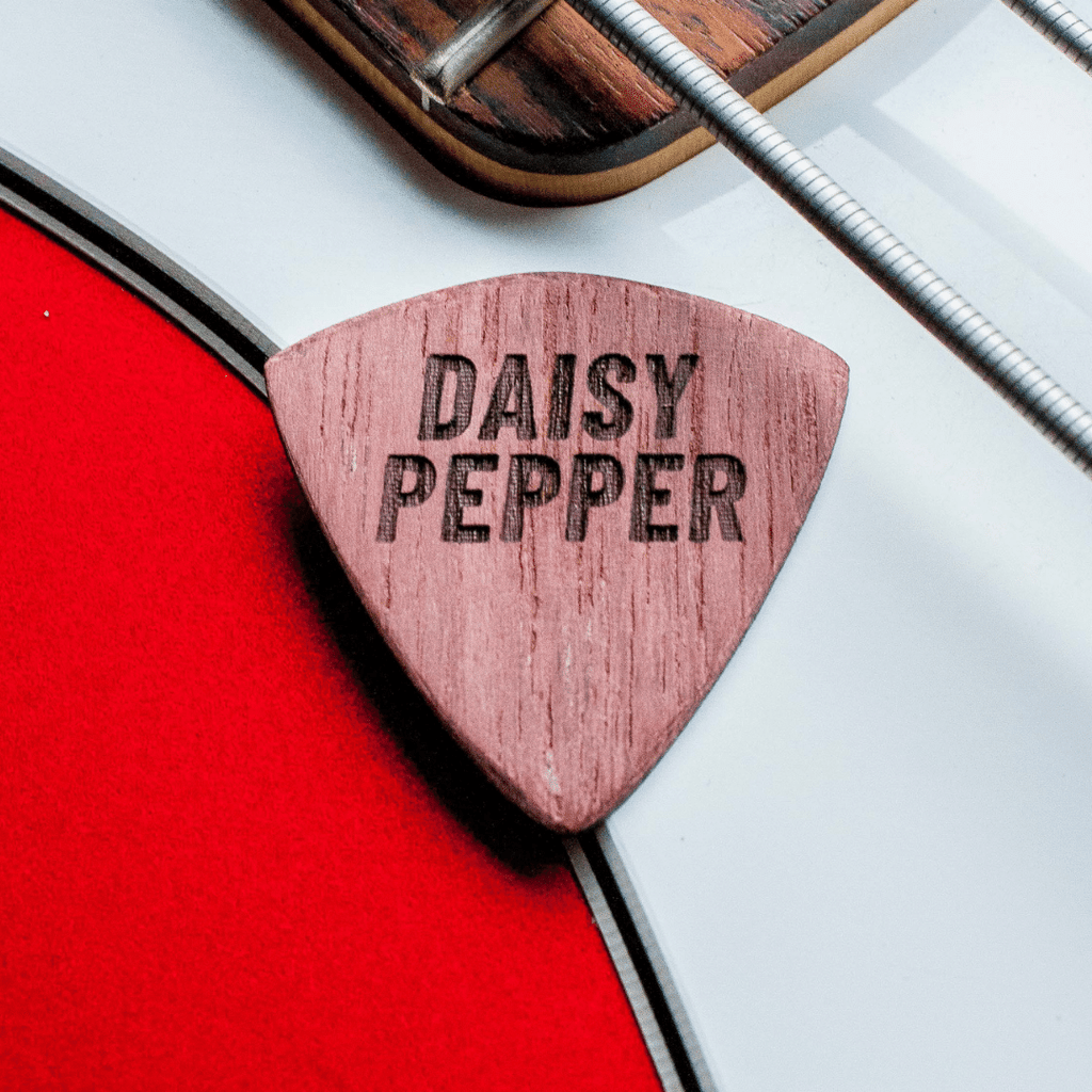 Daisy Pepper Bass Guitar Custom Picks – Tree Picks